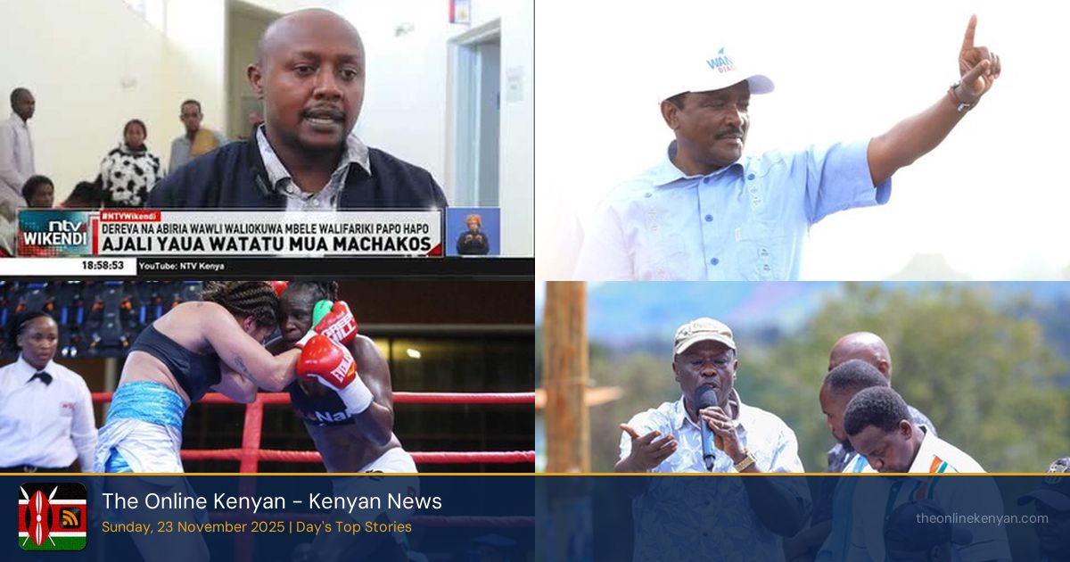 Kenya News - Sunday, November 23, 2025 | Daily Summary - The Online Kenyan