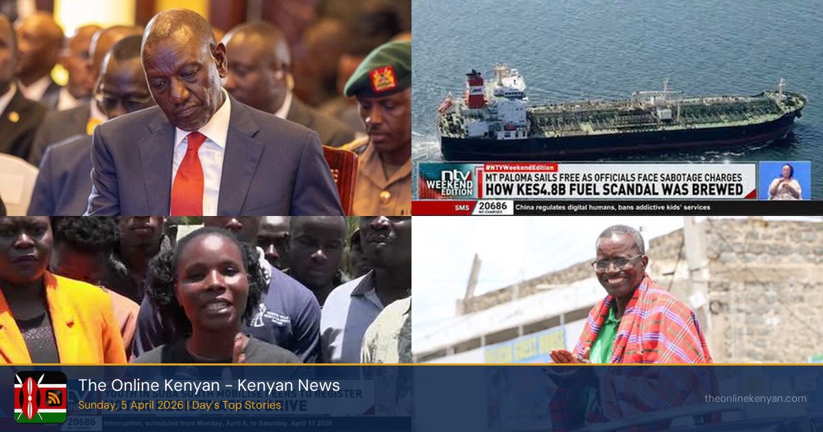Kenya News - Sunday, April 5, 2026 | Daily Summary - The Online Kenyan