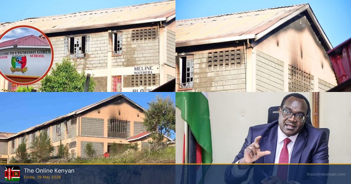 Detectives Detain Over 10 Students Over Utumishi Girls' Fire Incident ...