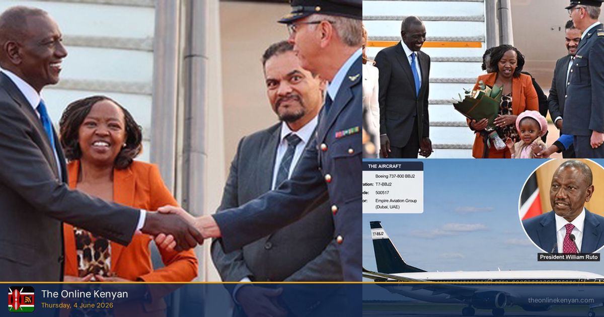 Ruto Begins South Africa State Visit on Chartered Boeing 737-800 - June ...