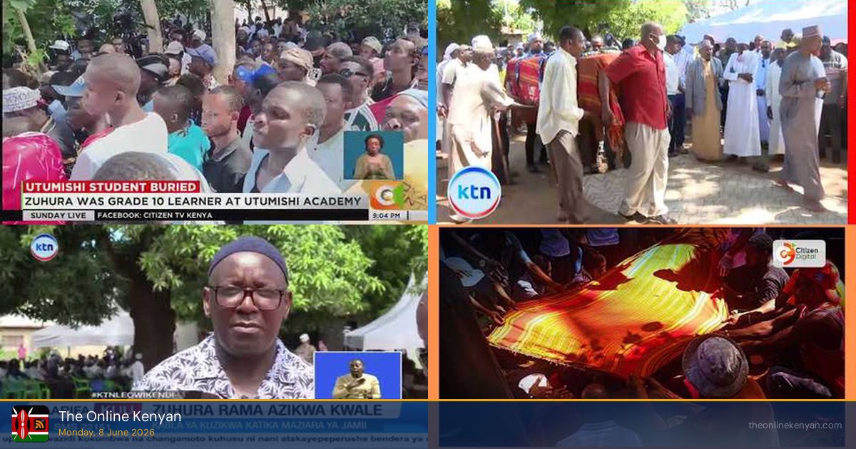 Zuhura Rama Buried in Kwale After Utumishi Girls Fire - June 2026